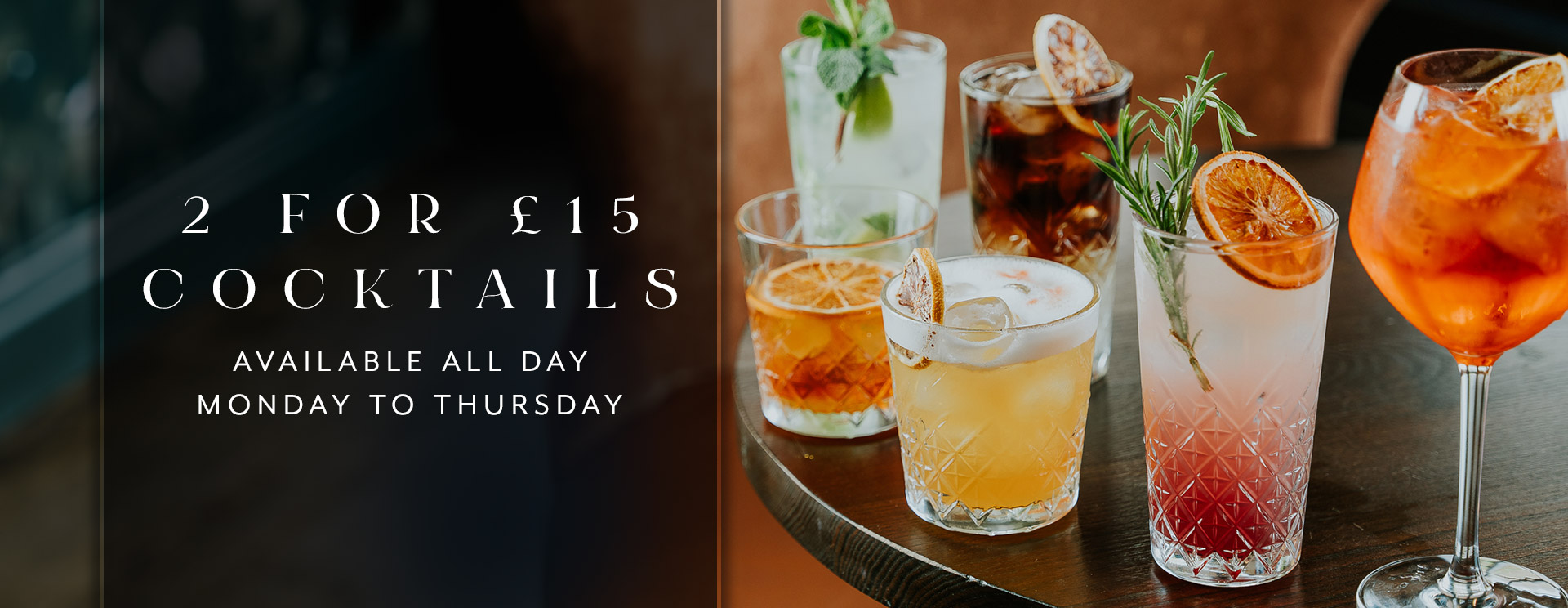 Drinks Menu in Warwick | The Saxon Mill