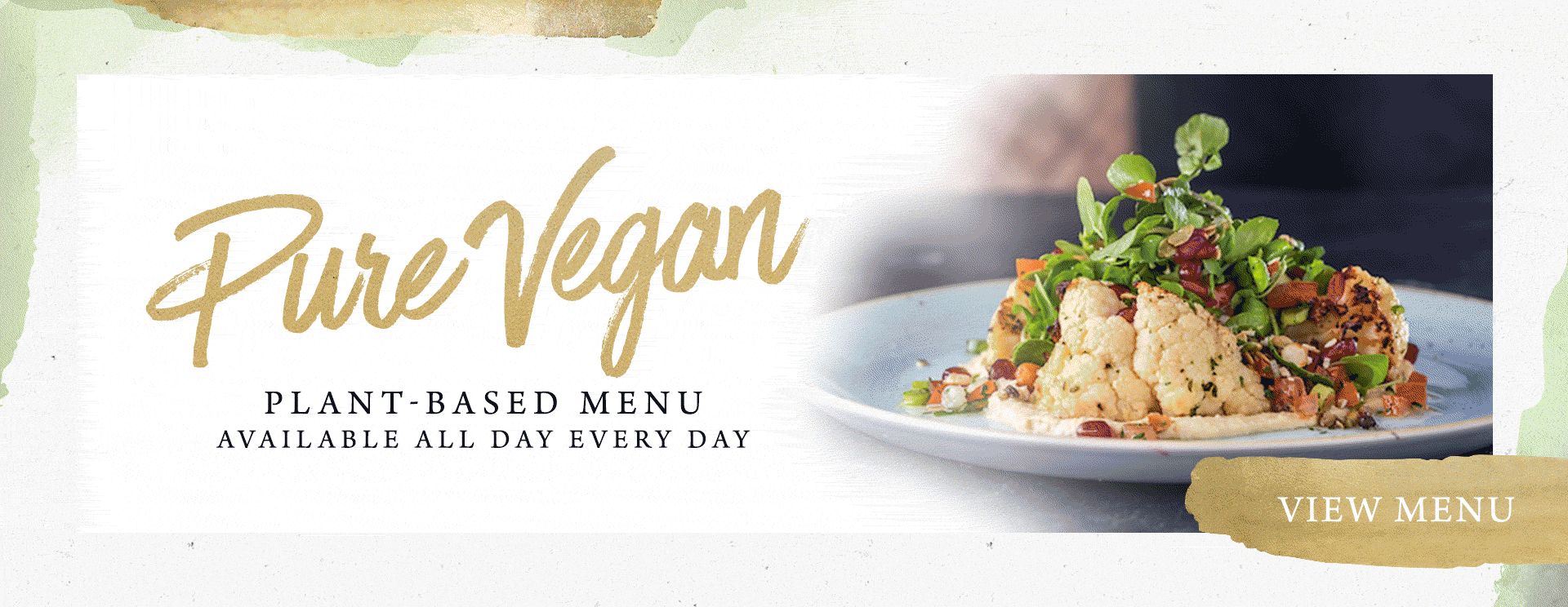 Vegan Menu & Prices - The Saxon Mill, Warwick